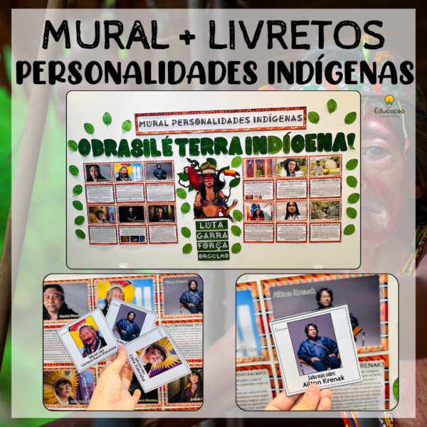 Mural personalidades indígenas - educacaoefundamental.com.br